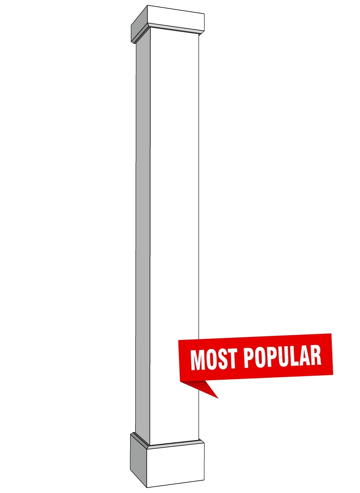 Square, MDF Column 8" – Elite Trimworks Corporation