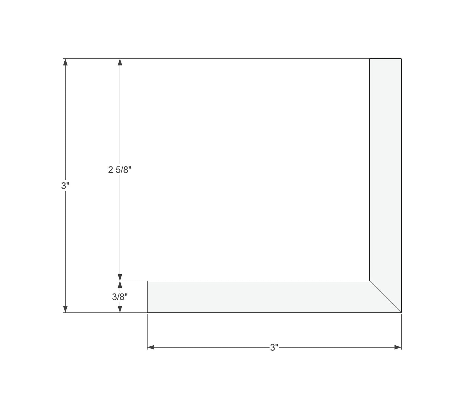 PVC Outside Corner 3" – Elite Trimworks Corporation