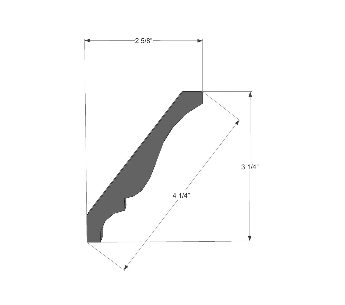 PVC Crown Molding 4" – Elite Trimworks Corporation