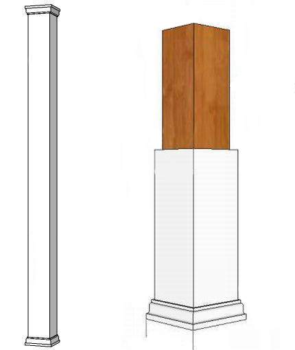 Porch Columns Wraps in Easy to Install Kits - Classic – Elite Trimworks ...