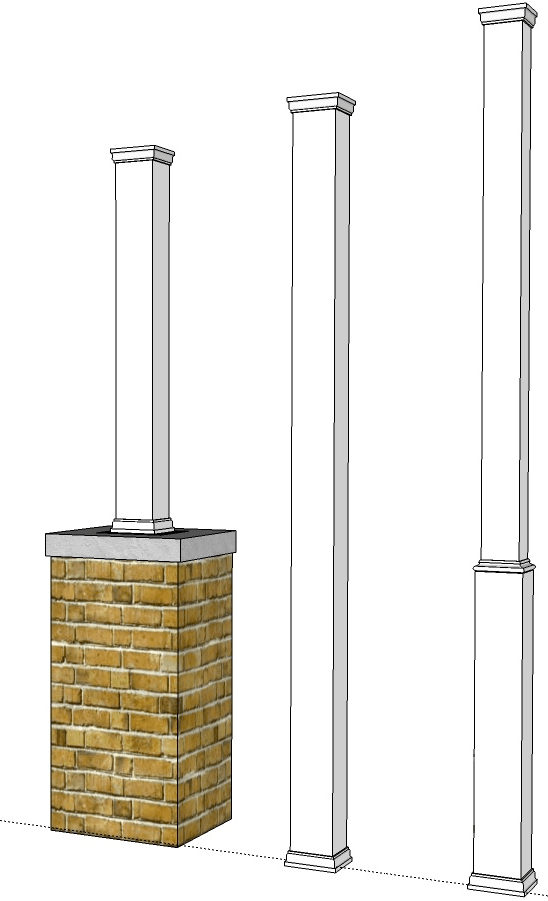 Porch Post Covers | Post Wraps | PVC Column Covers – Elite Trimworks ...