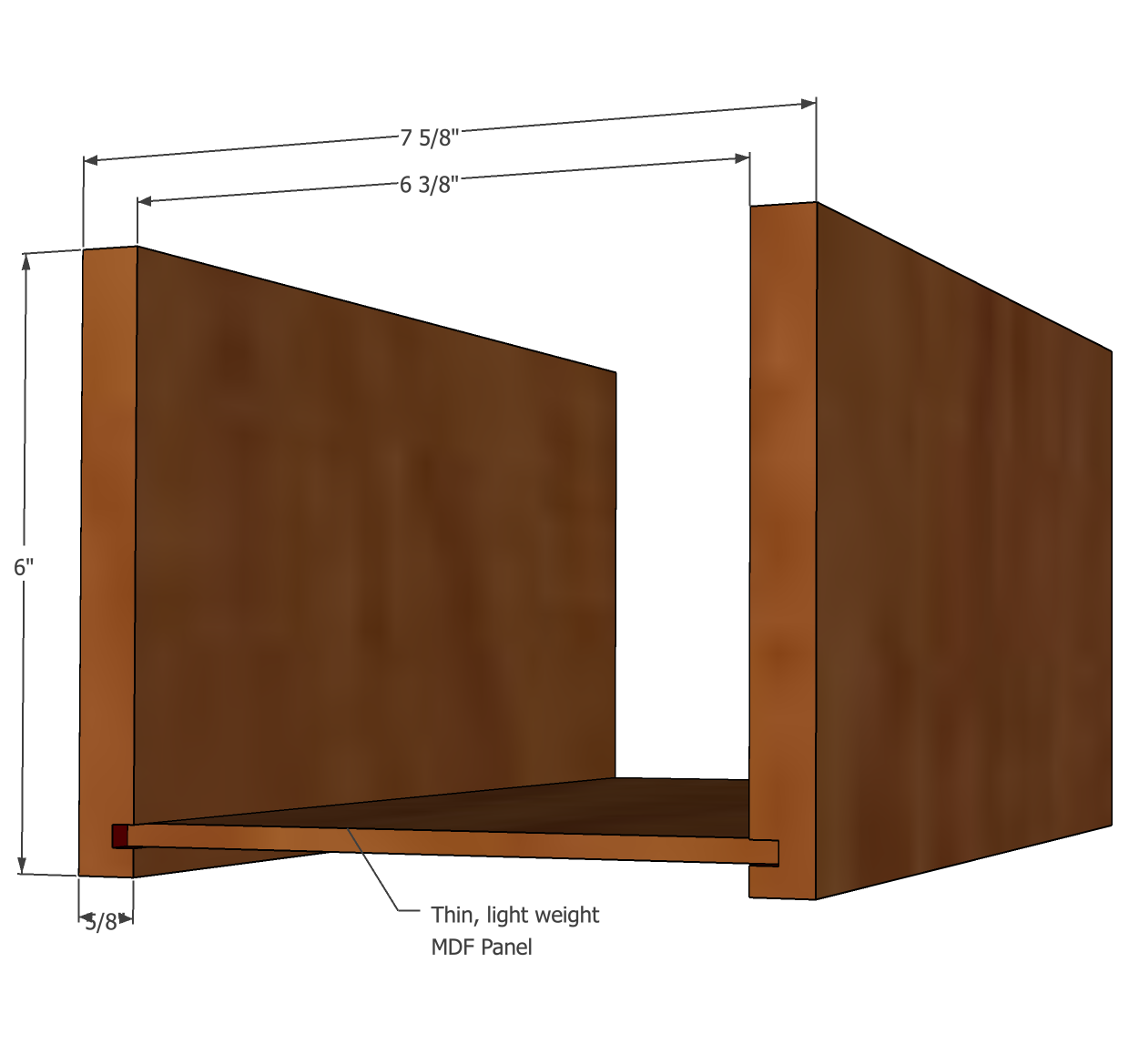Recessed Wood Ceiling Beam - 8" – Elite Trimworks Corporation