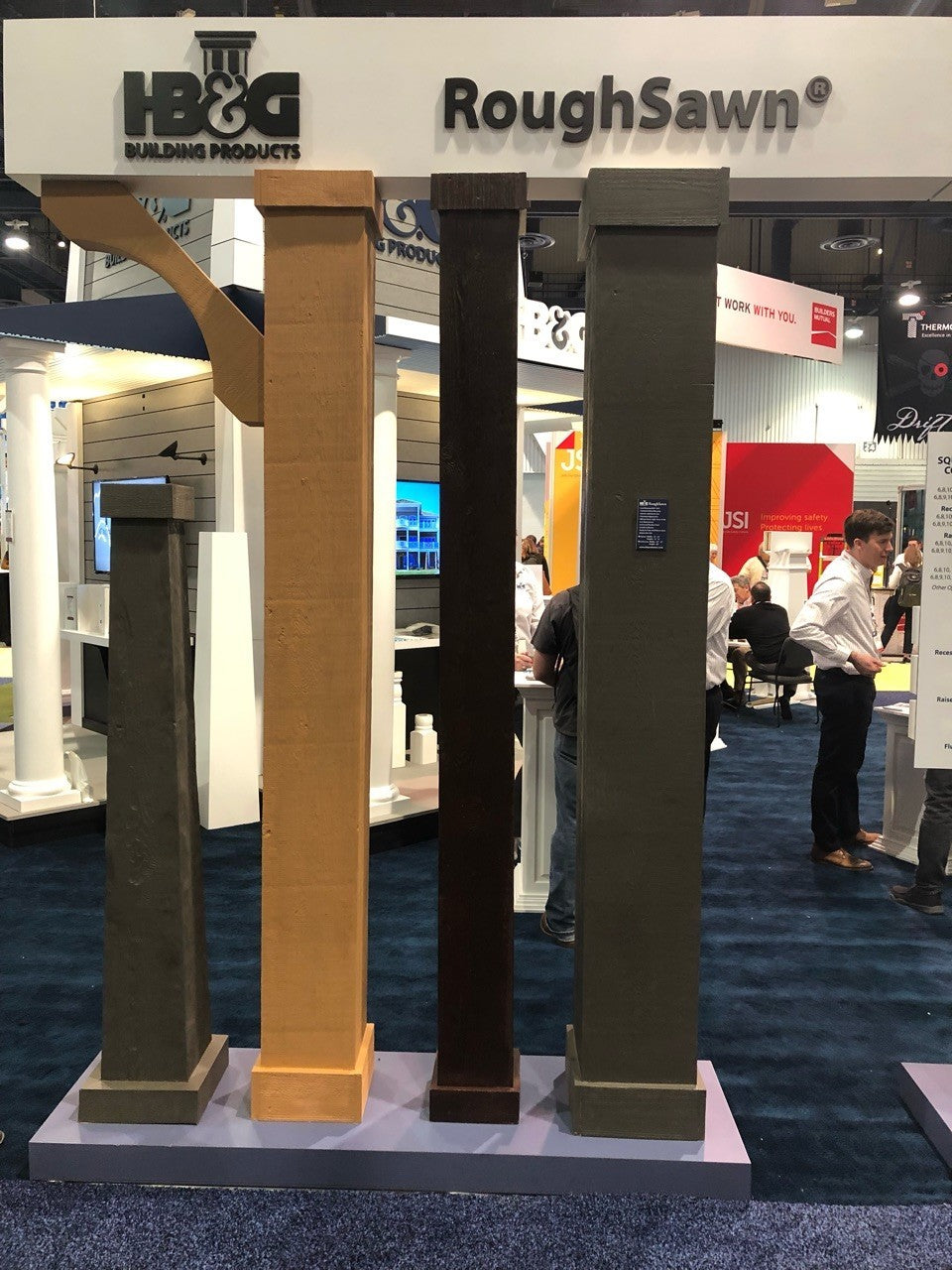 12/8 Fiberglass, Craftsman Rough Sawn Column 66" High – Elite Trimworks ...